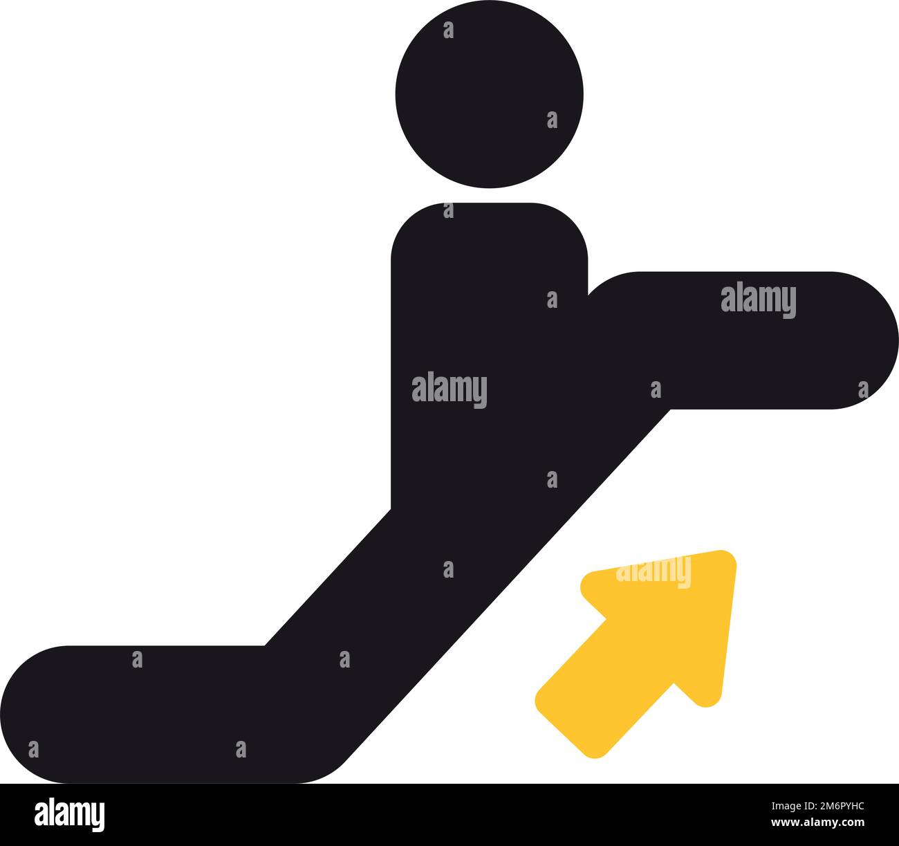 Stairs going up icon sign hi-res stock photography and images - Alamy