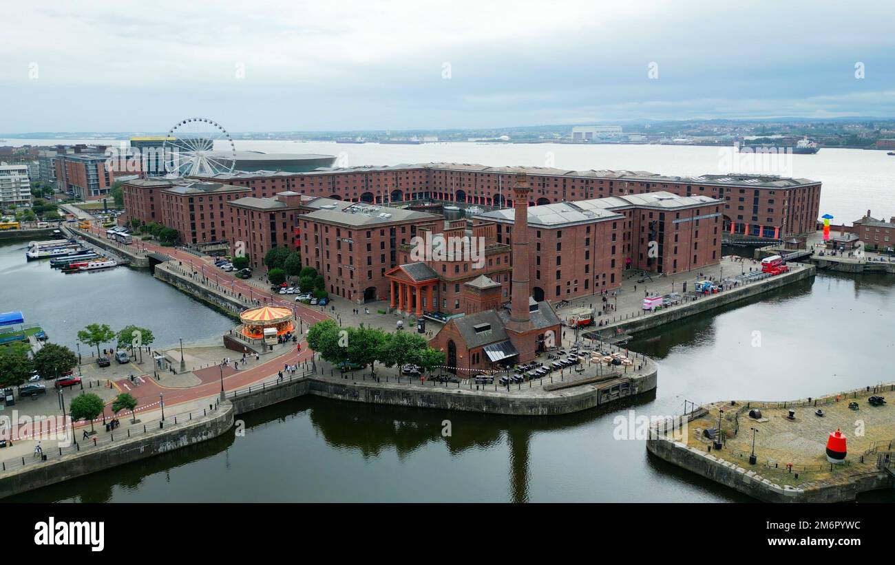 Liverpool docks drone aerial hi-res stock photography and images - Alamy