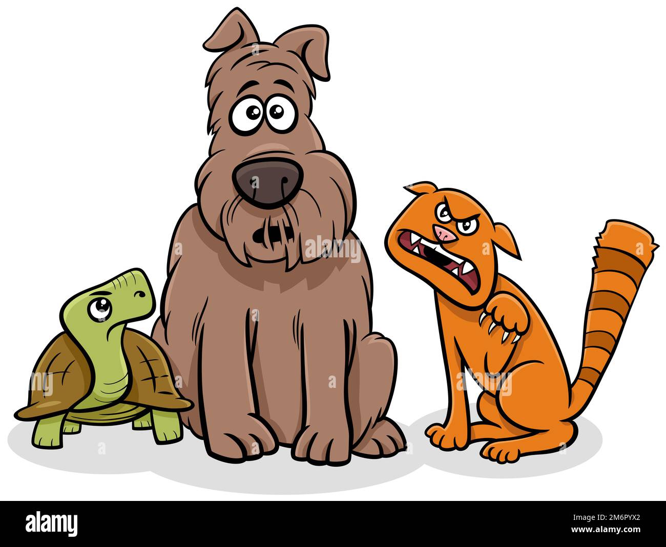 Angry Dog Cartoon Characters