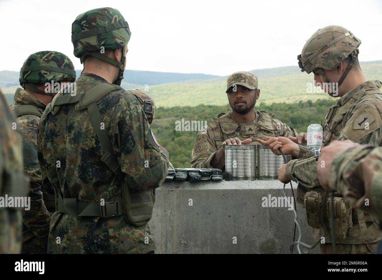 U.S. Army Sgt. Braddison Bobb assigned to Alpha Company, 1st Engineer ...