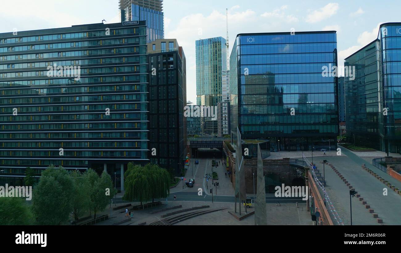 Modern Office Buildings in Manchester at Embankment - MANCHESTER, UK ...
