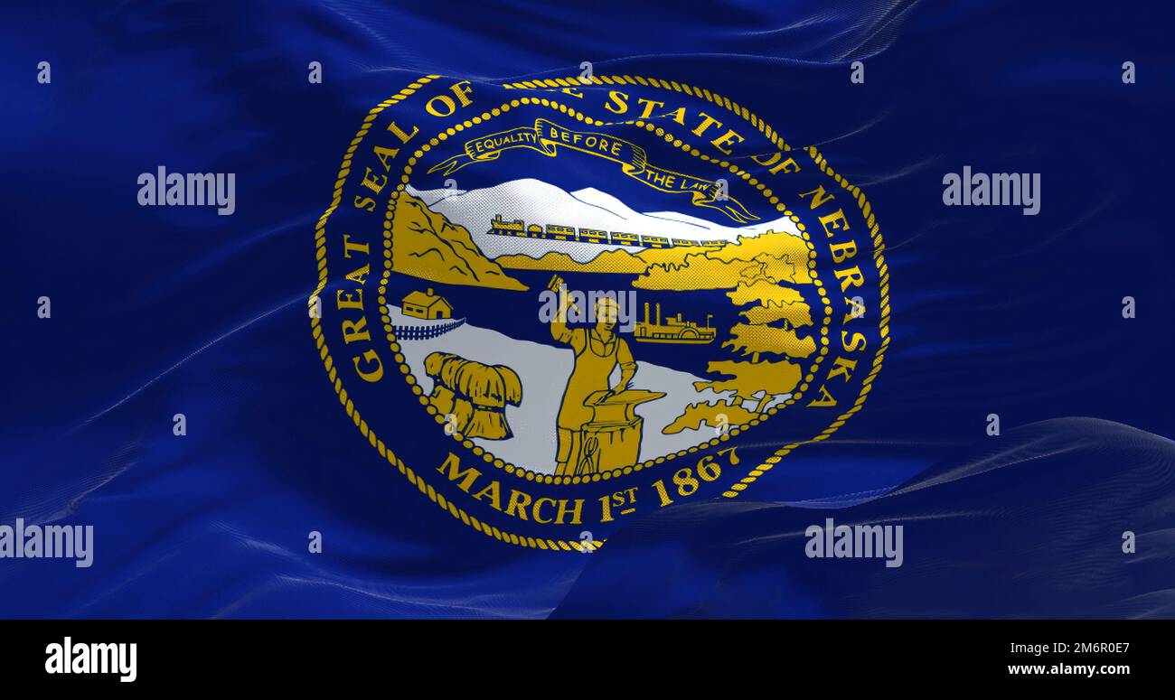 Nebraska flag background hi-res stock photography and images - Alamy
