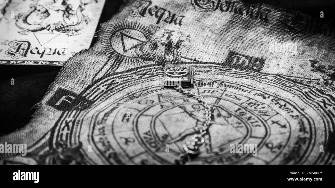 Ancient esoteric witchcraft background. Occultims and paganism old ...