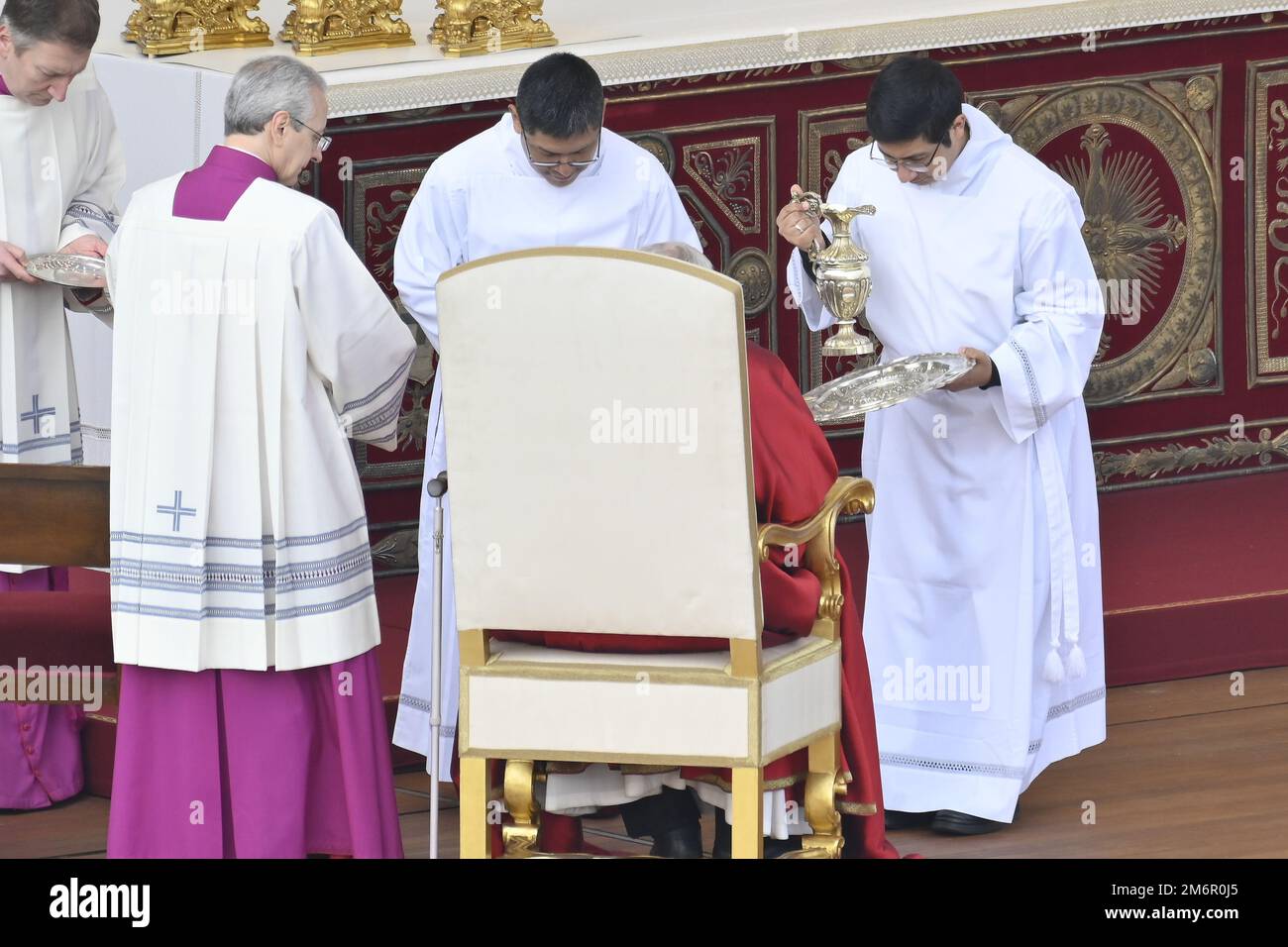 Rome, Italy. 05th Jan, 2023. Pope Francis during the Funeral Mass for ...