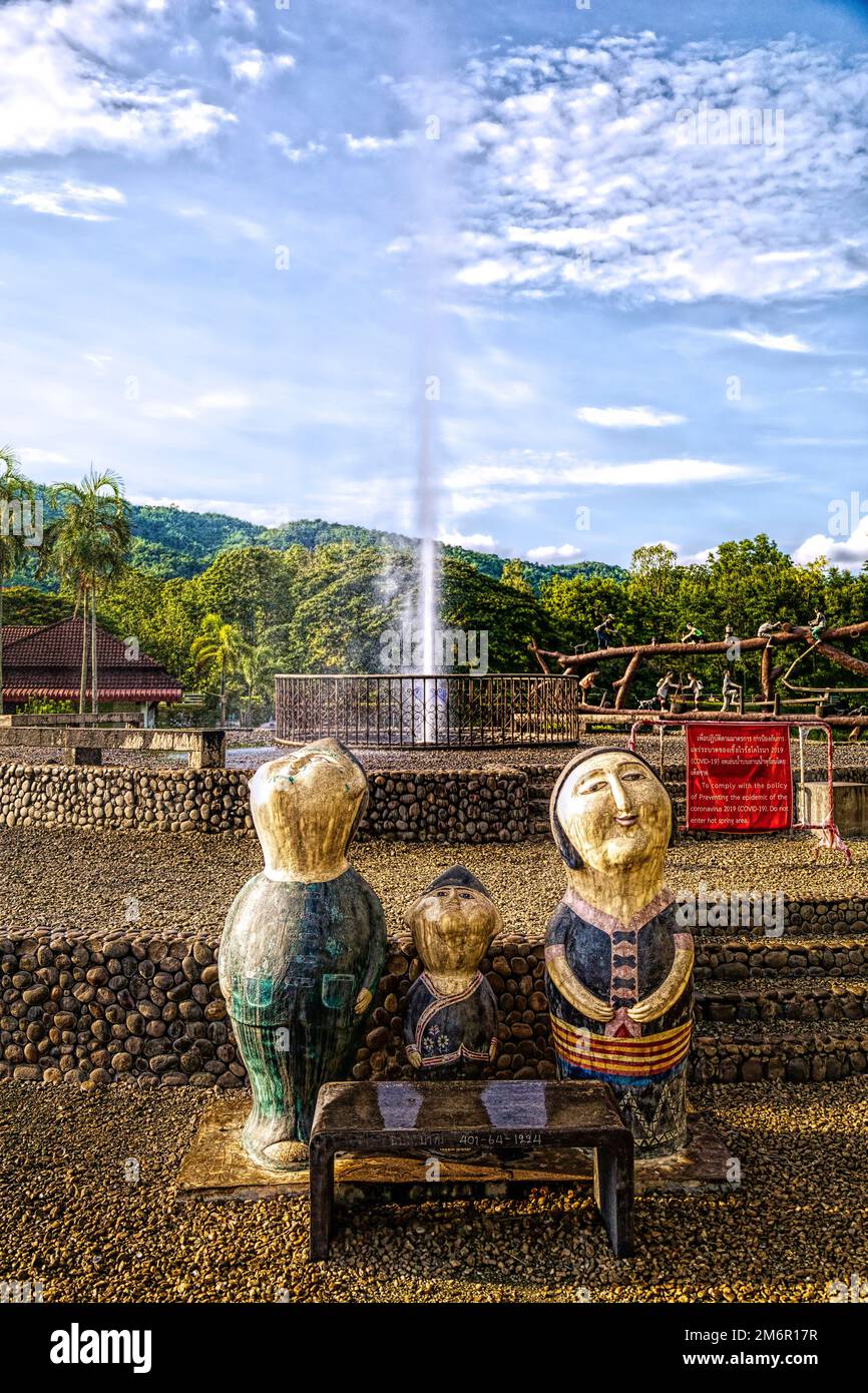 Ban Pa Tueng, Thailand. 18th May, 2022. Pa Tueng Hot Springs, also ...