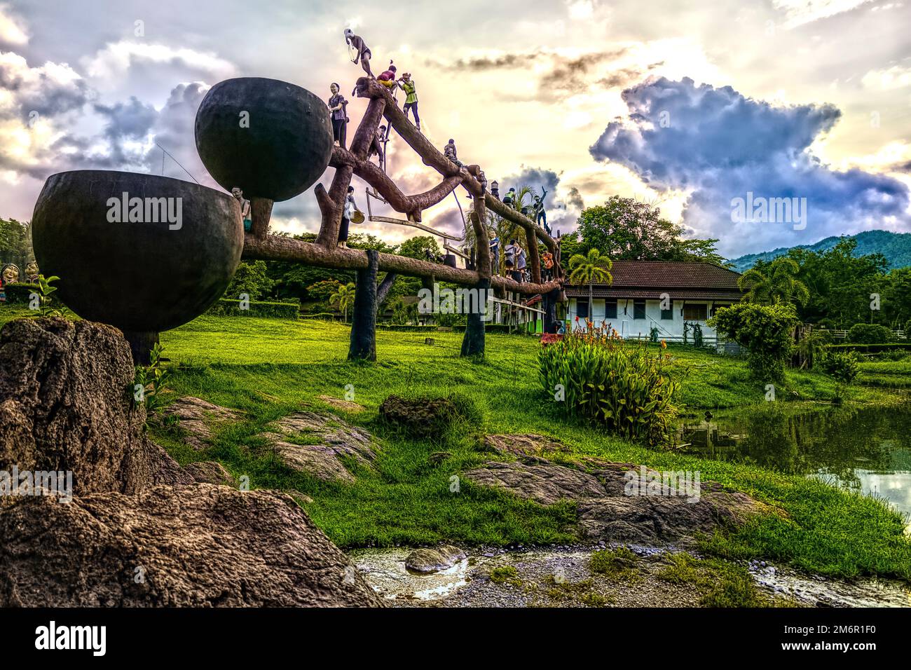 Ban Pa Tueng, Thailand. 18th May, 2022. Pa Tueng Hot Springs, also ...