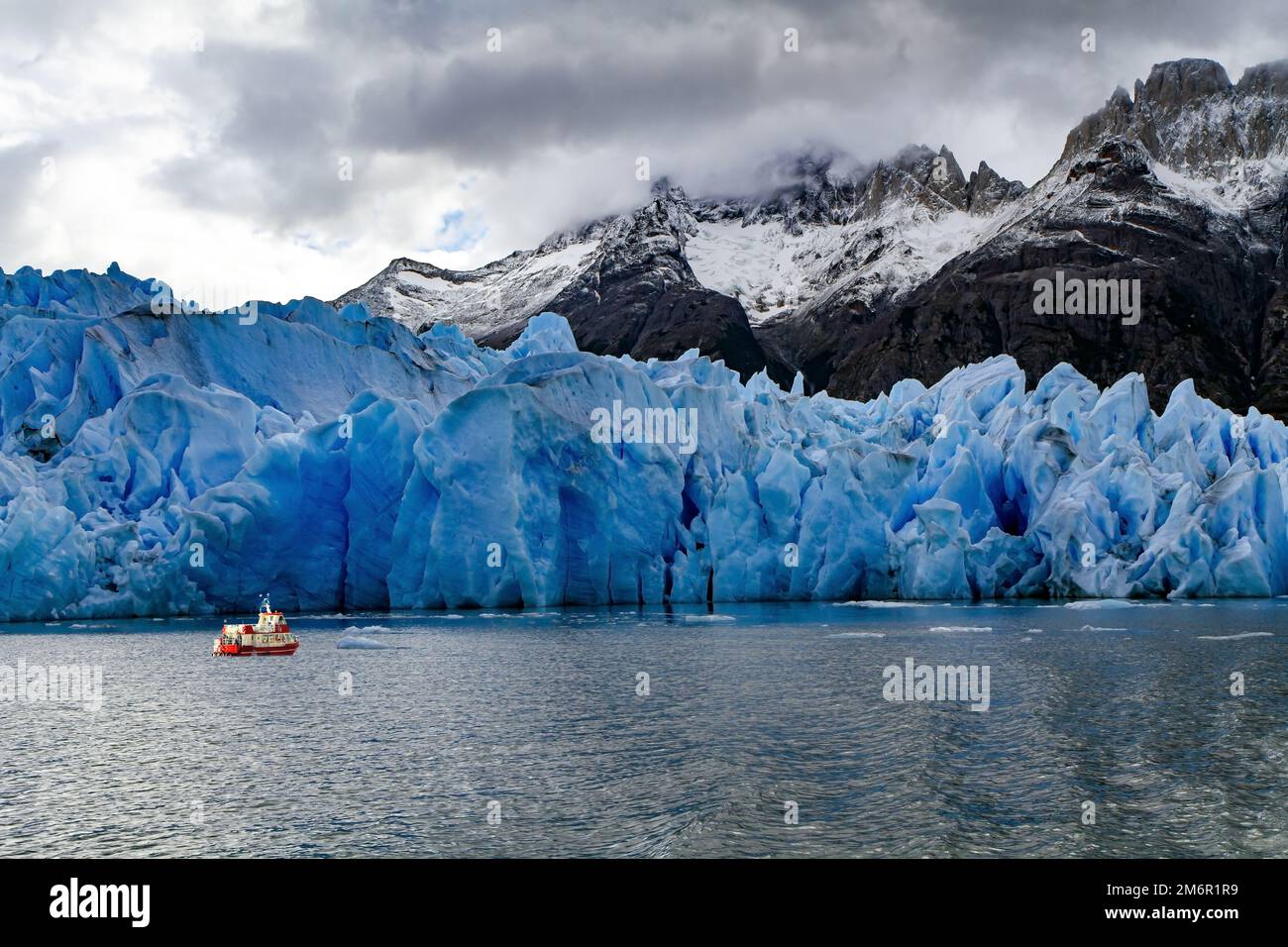 Blue glacier in Patagonia Stock Photo - Alamy