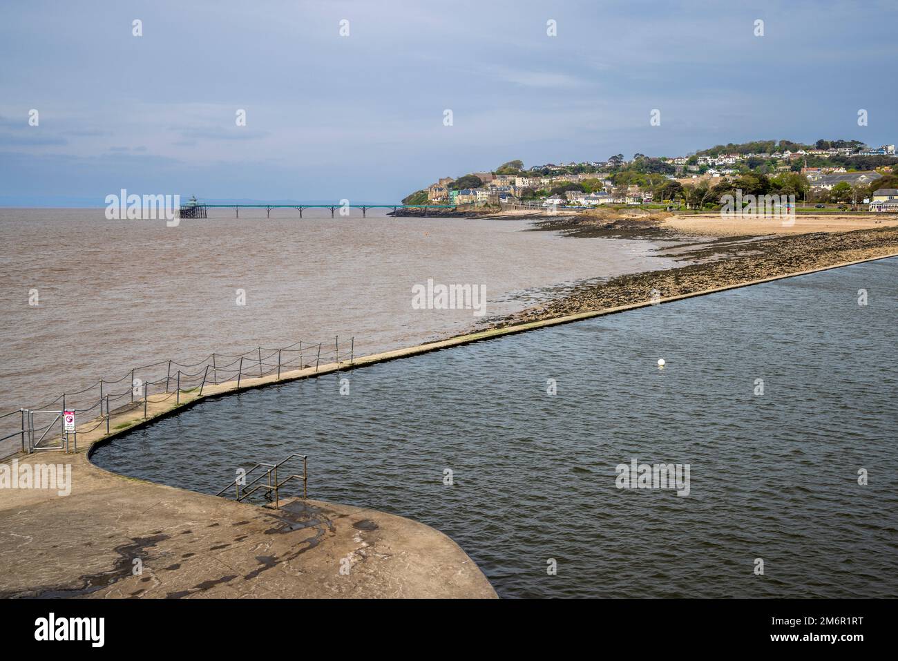 Marine Lake at Clevedon, North Somerset, England Stock Photo - Alamy