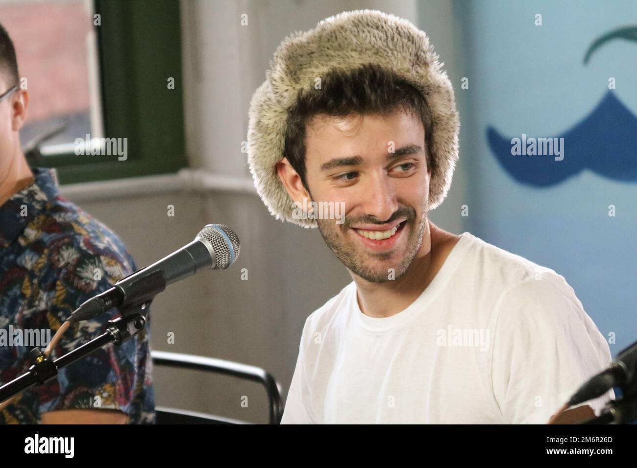 The brothers AJR film a studio session in New York Stock Photo - Alamy