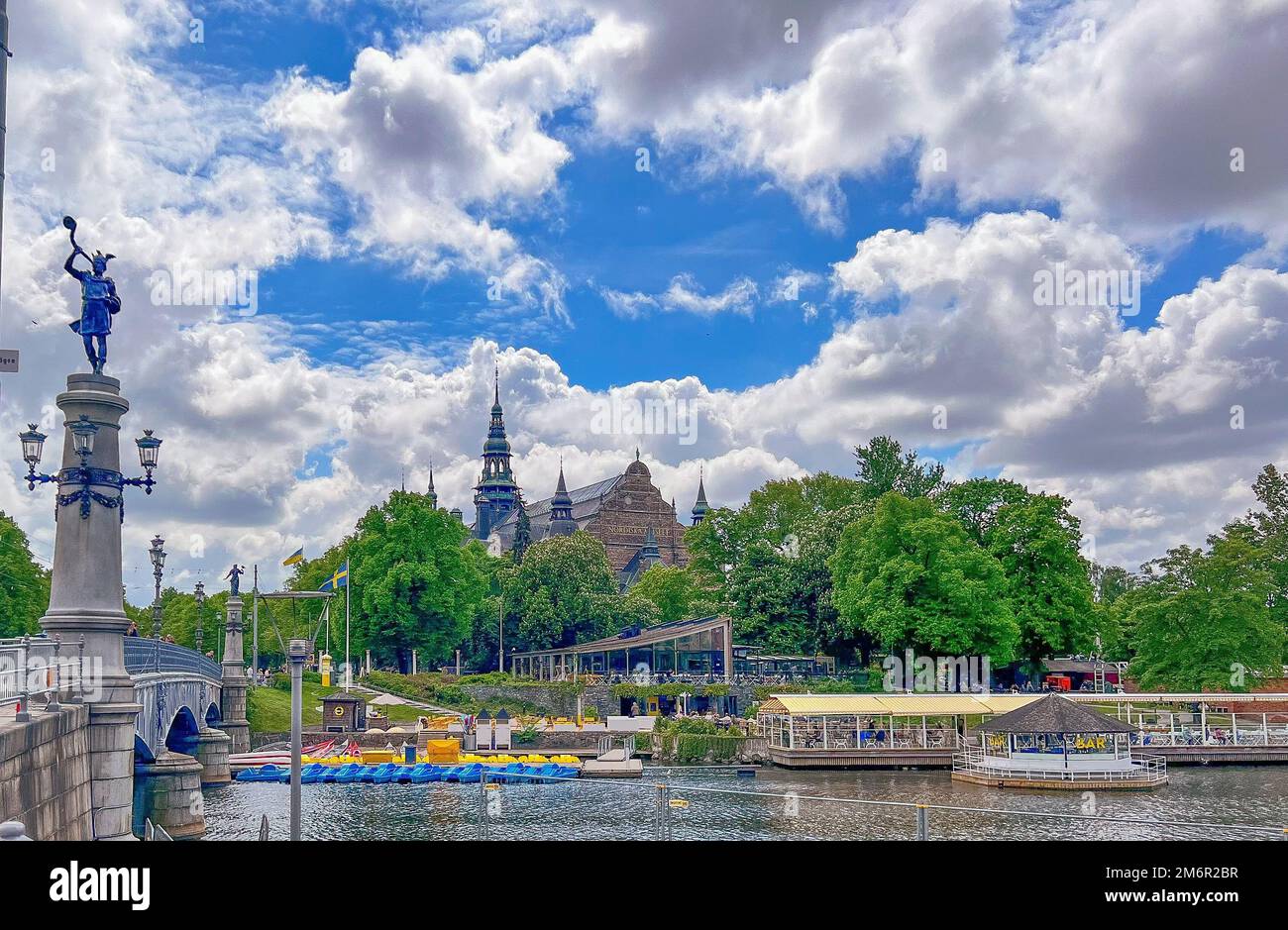 A river in an ancient town on a sunny morning Stock Photo - Alamy