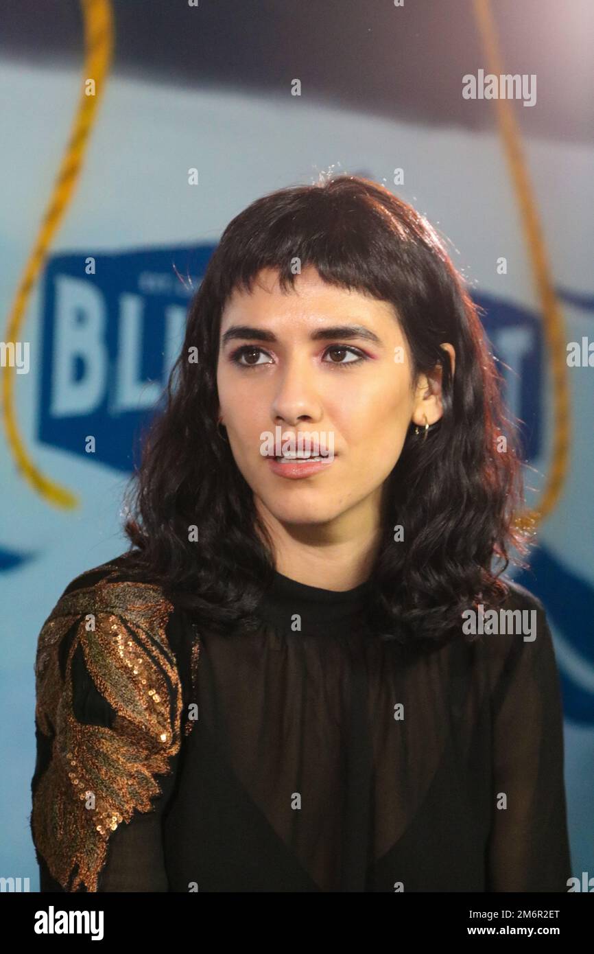 Charlotte OC shooting an interview in Brooklyn Stock Photo - Alamy