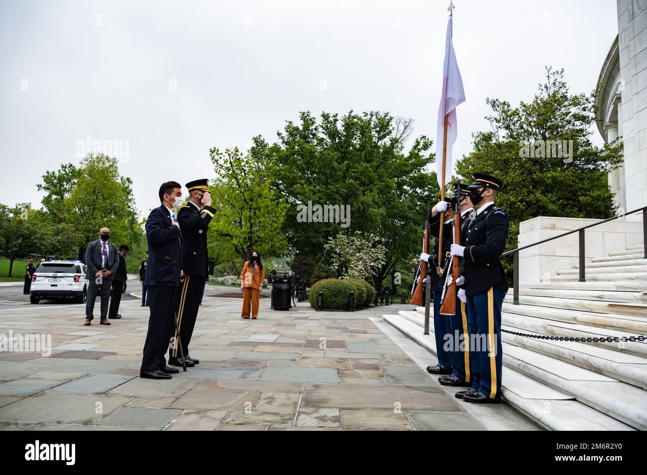 Maj. Gen. Allan M. Pepin (right), commanding general, Joint Task Force ...