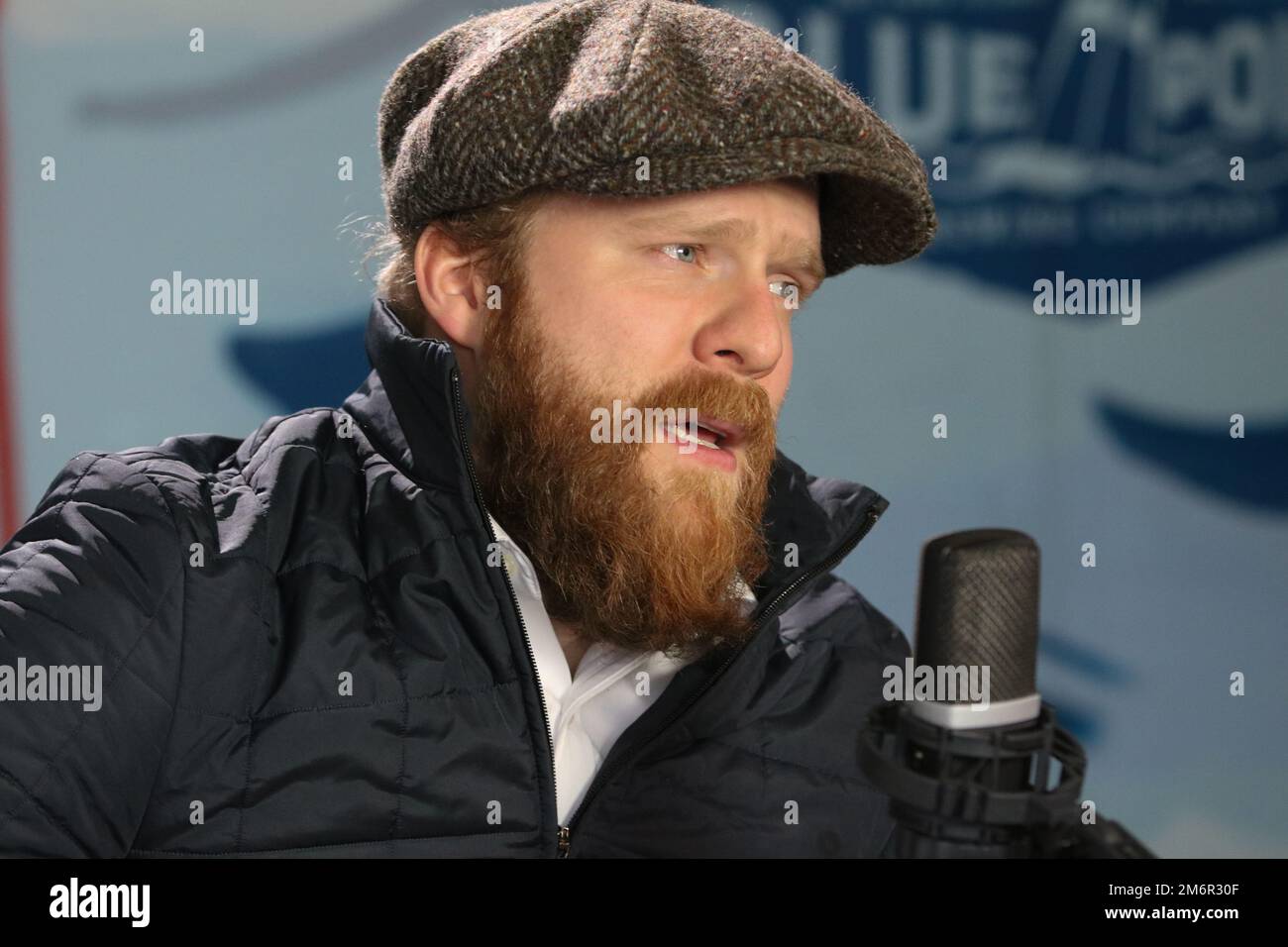Alex Clare films a session in studio in New York Stock Photo - Alamy