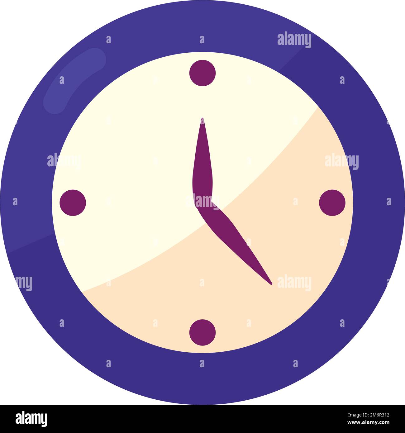 purple clock design Stock Vector Image & Art - Alamy