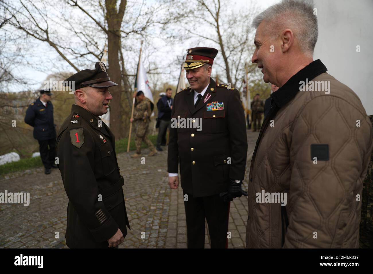 U.S. Army Col. Richard J. Ikena Jr., commander of the 1st Infantry ...