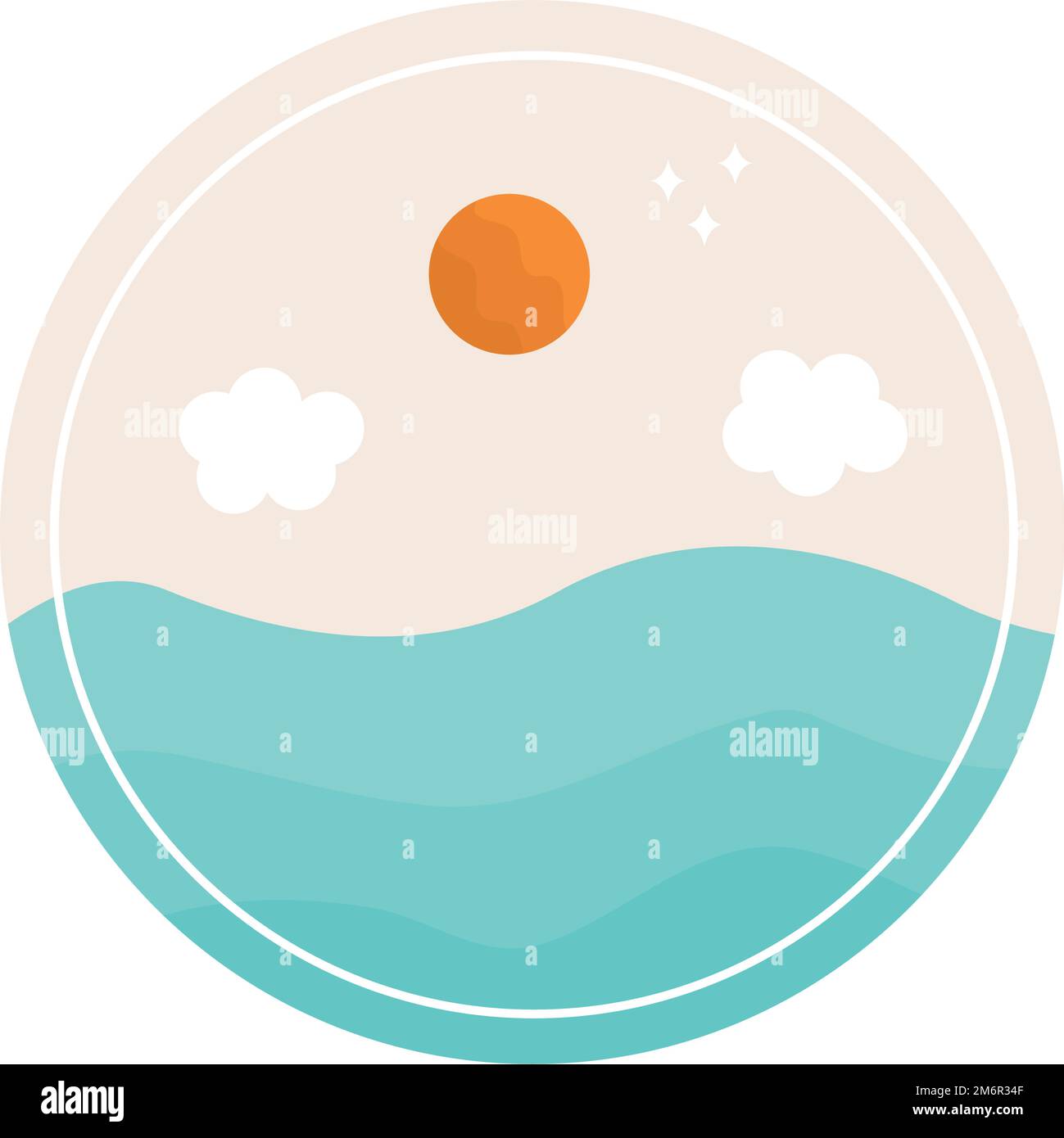 ocean landscape highlight Stock Vector Image & Art - Alamy