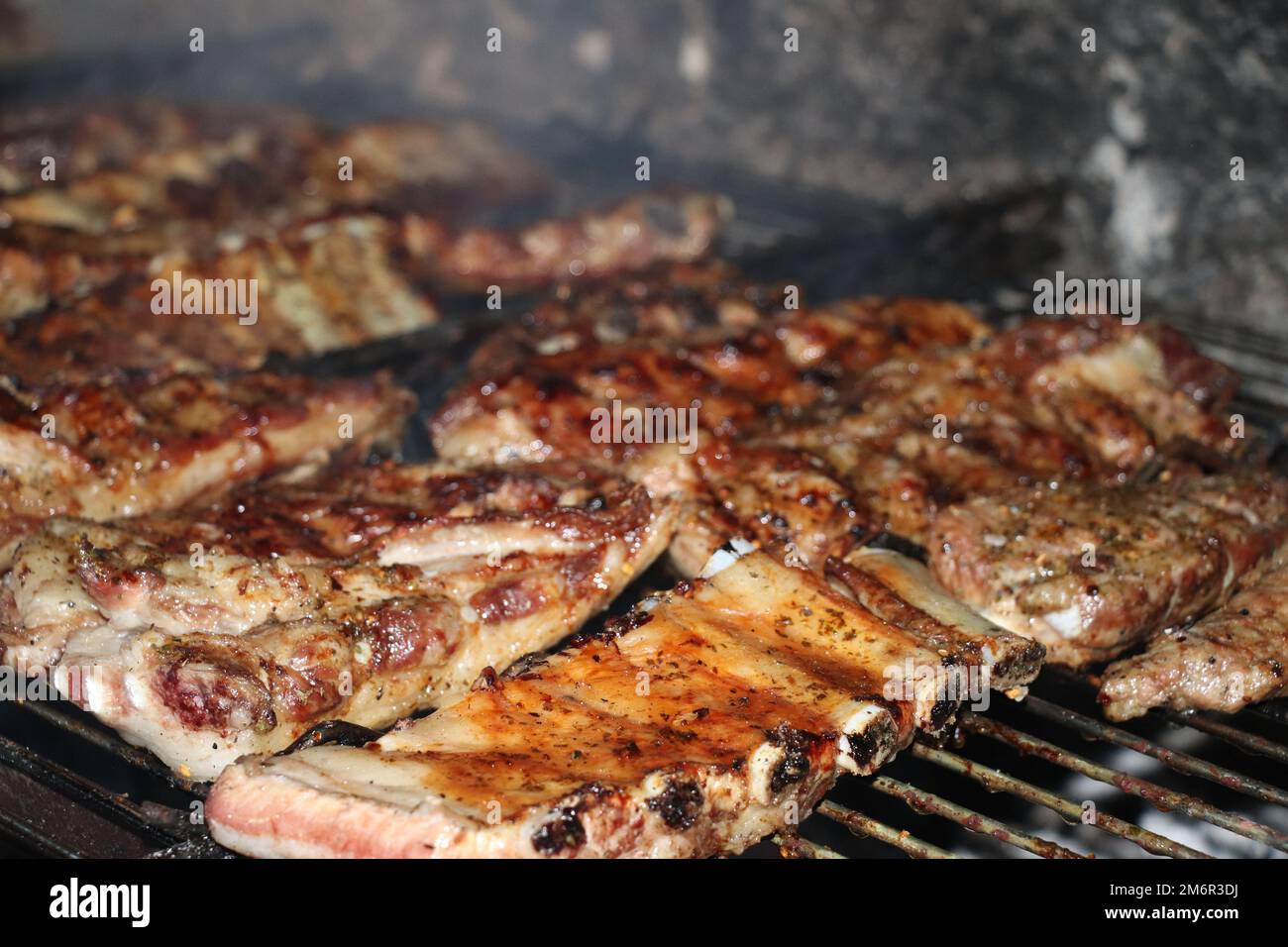 Landscape of mixed grill. High quality photo Stock Photo - Alamy