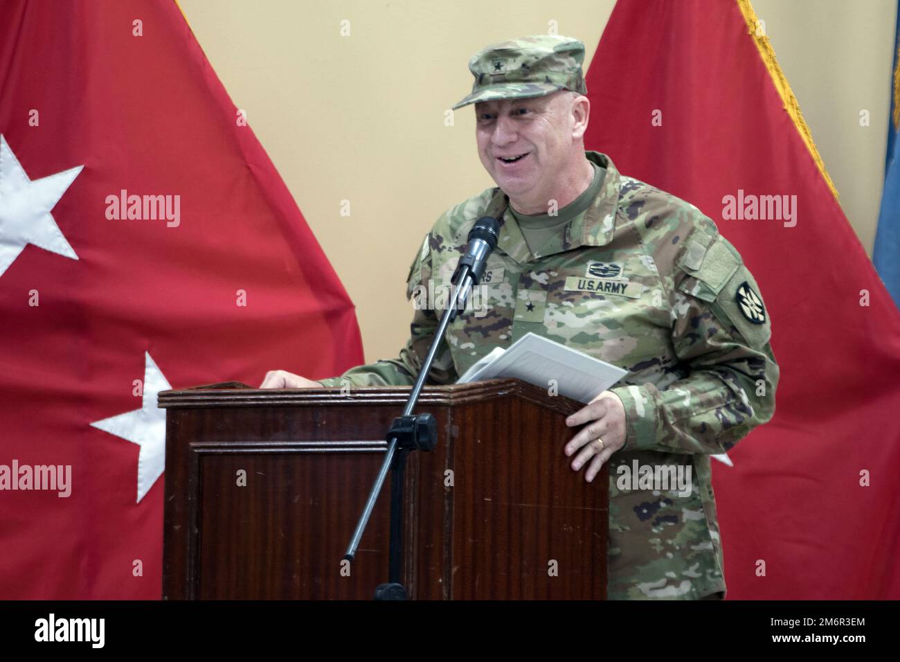Brig. Gen. Thomas Vickers, deputy commanding general of the 1st Theater ...