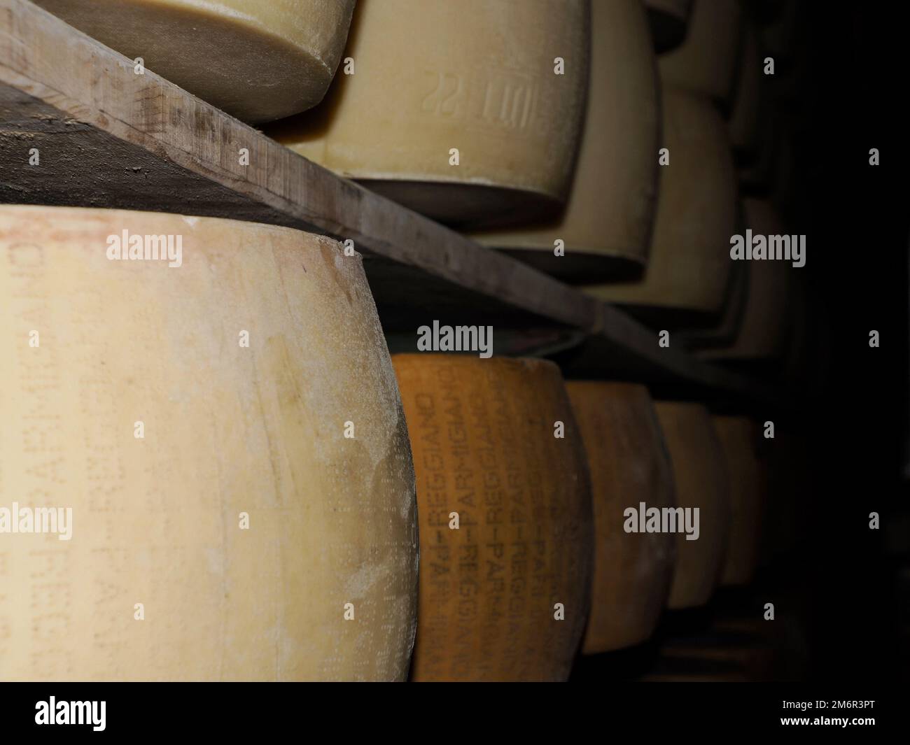 dop Typical italian cheese Parmigiano Reggiano (parmesan Stock Photo ...