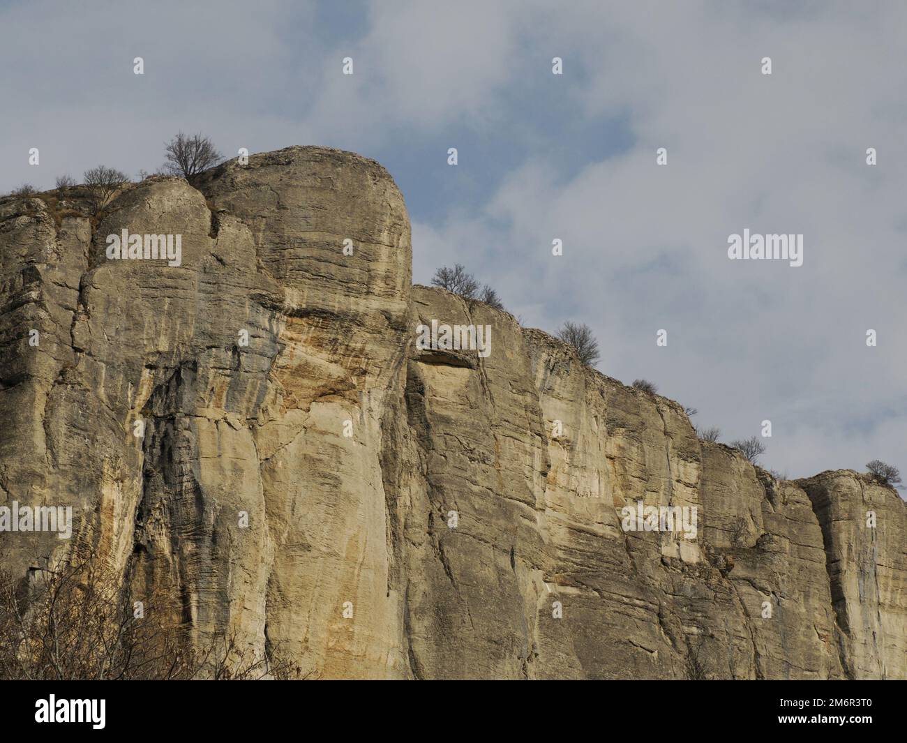 The Bismantova stone a rock formation in the Tuscan-Emilian Apennines ...