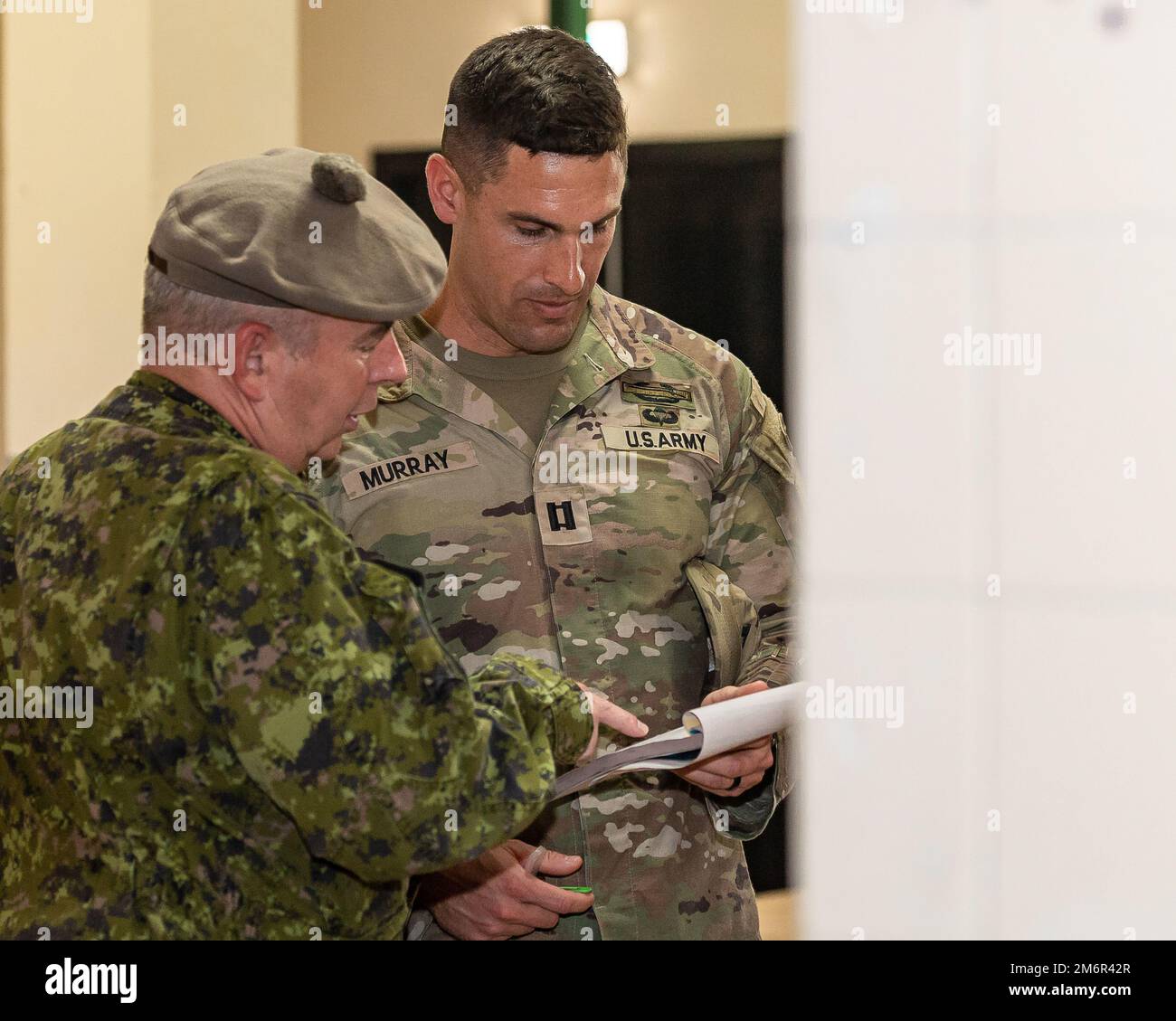 Lieutenant Colonel Stephen Hale coordinates with Captain Murray at ...
