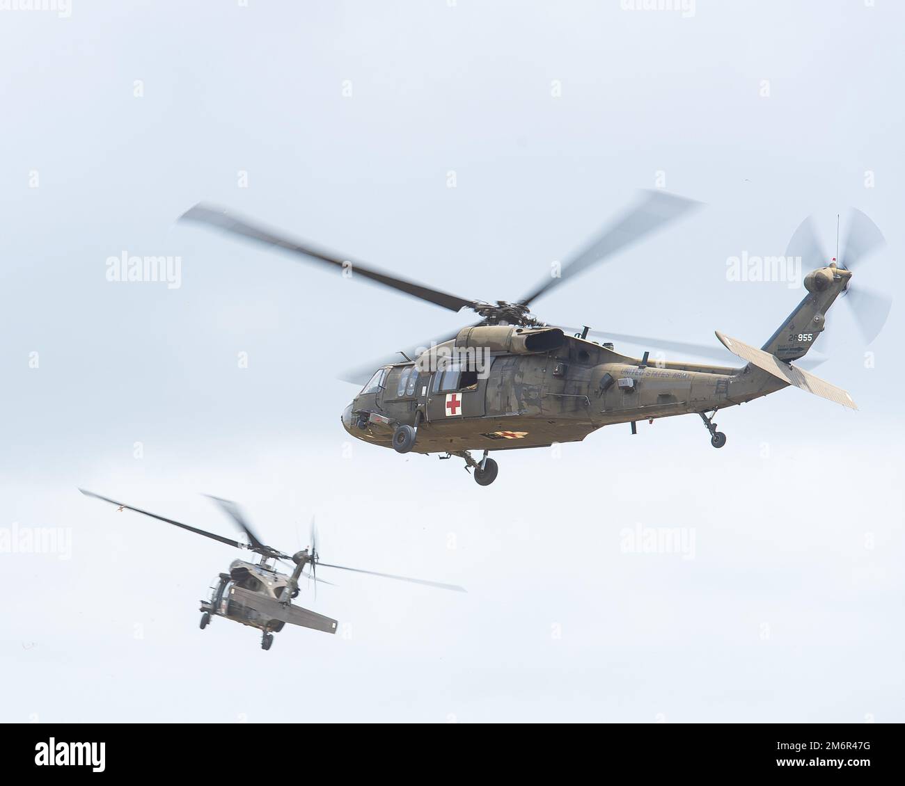 HH-60M (MEDEVAC) medical evacuation Black Hawk helicopters depart from ...