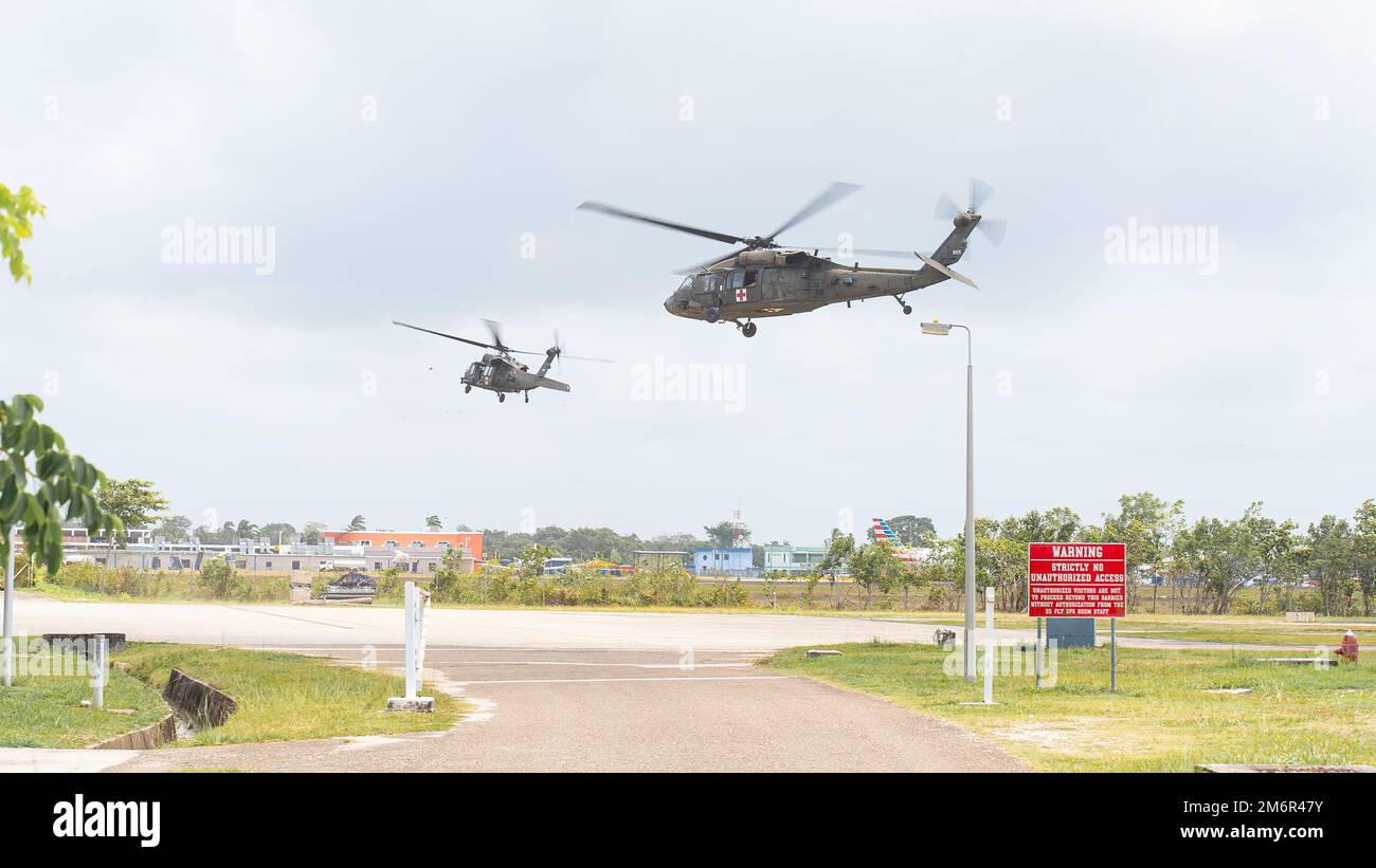 HH-60M (MEDEVAC) medical evacuation Black Hawk helicopters depart from ...