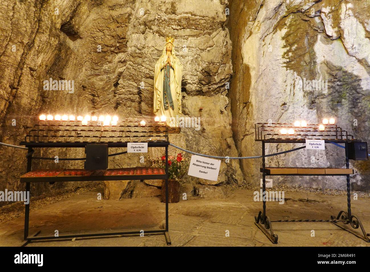 Marian Grotto at the Parish Church of St. Virgil Stock Photo - Alamy