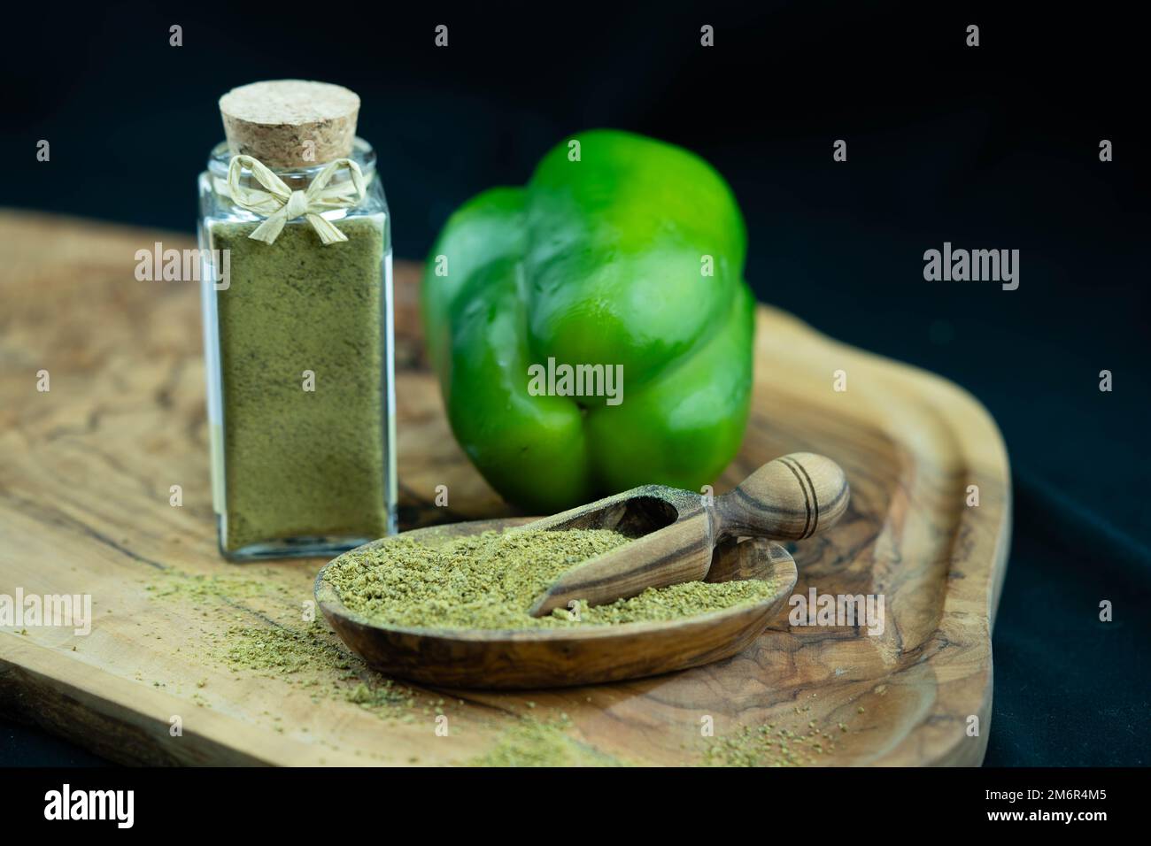green capsicum pepper sweet or spicy Stock Photo - Alamy