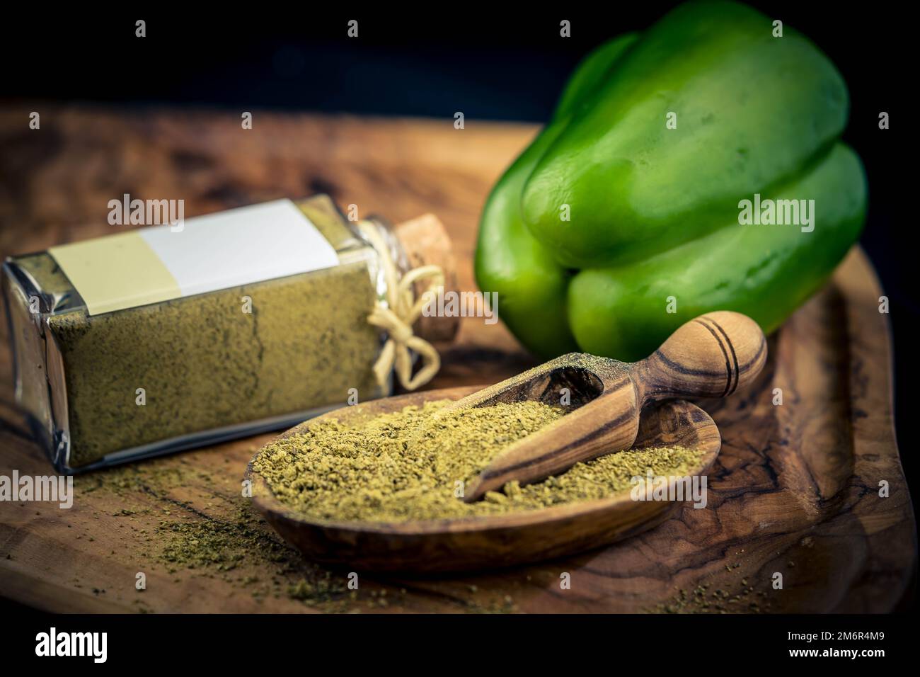 green capsicum pepper sweet or spicy Stock Photo - Alamy