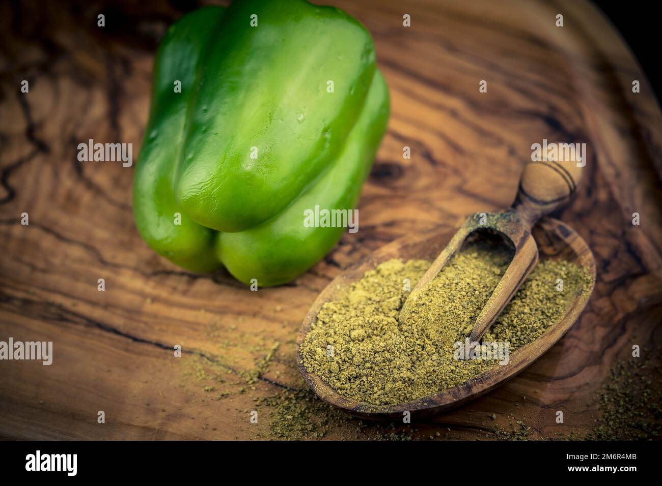 green capsicum pepper sweet or spicy Stock Photo - Alamy