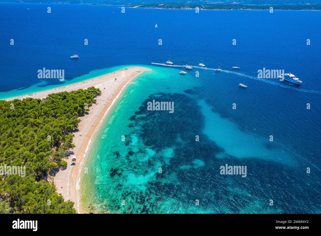 Brač, Zlatni rat Stock Photo - Alamy