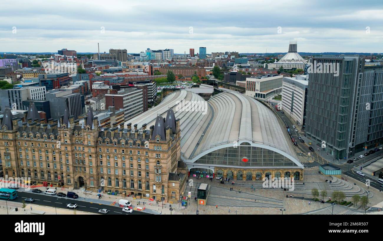 Liverpool Lime Street train station from above - travel photography ...
