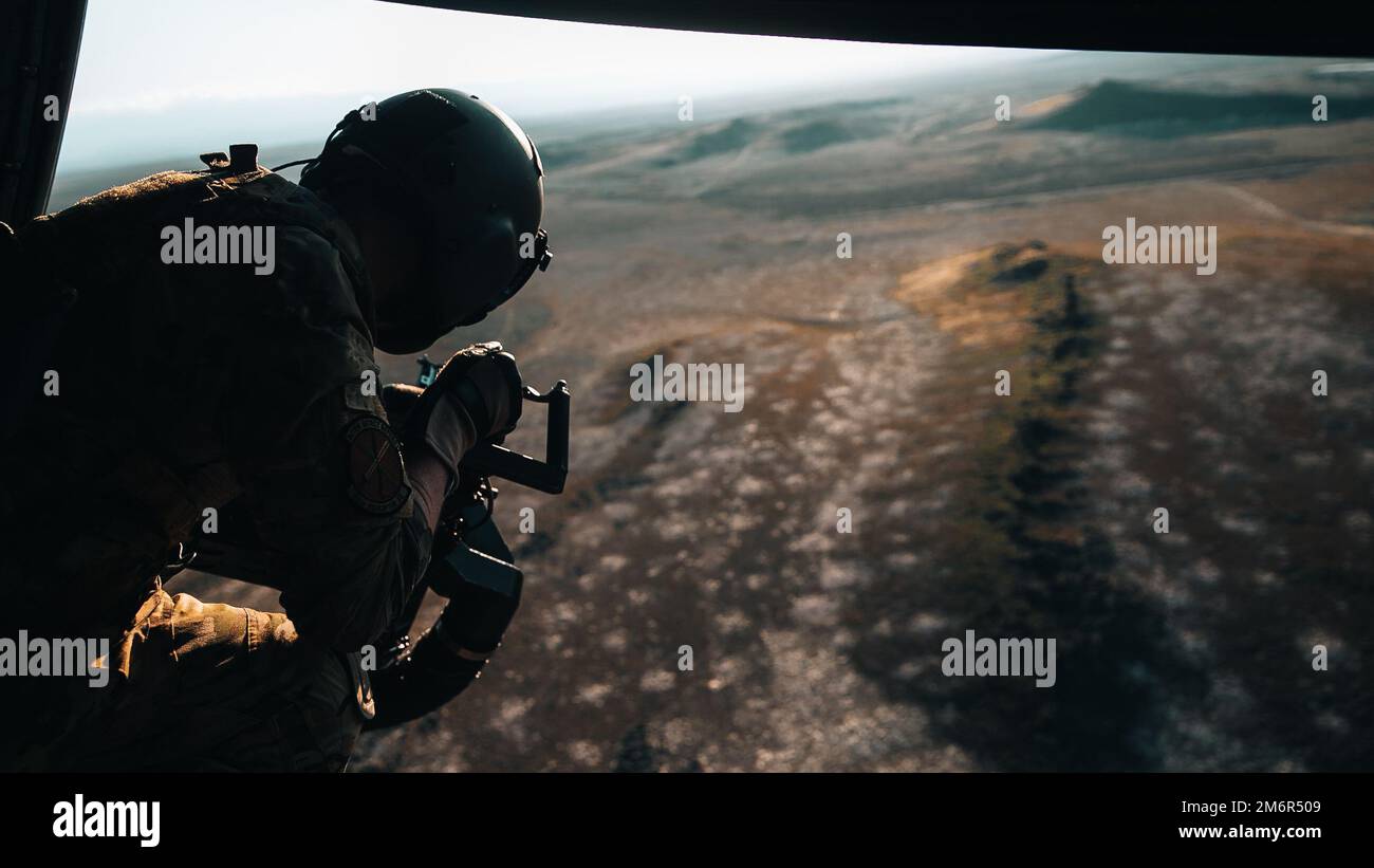U.S. Air Force Senior Airman Stephen Rotton, a special missions aviator ...