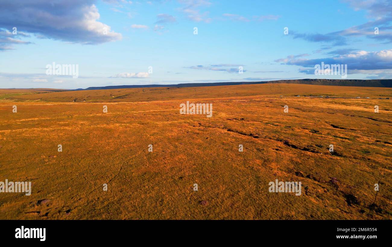The endless fields around Snake pass at Peak District National Park ...
