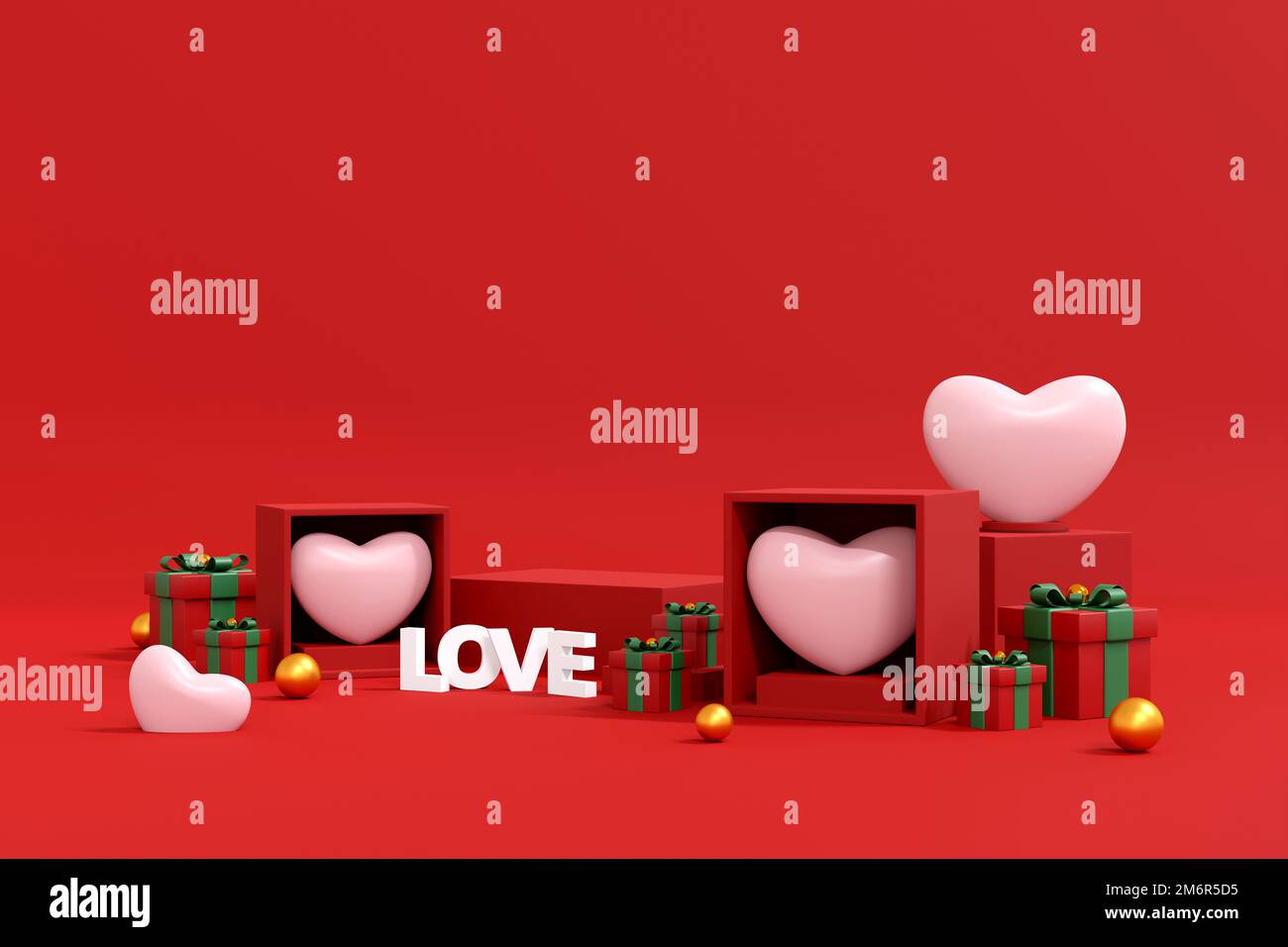 Happy valentine's day background. Abstract background minimal style for ...