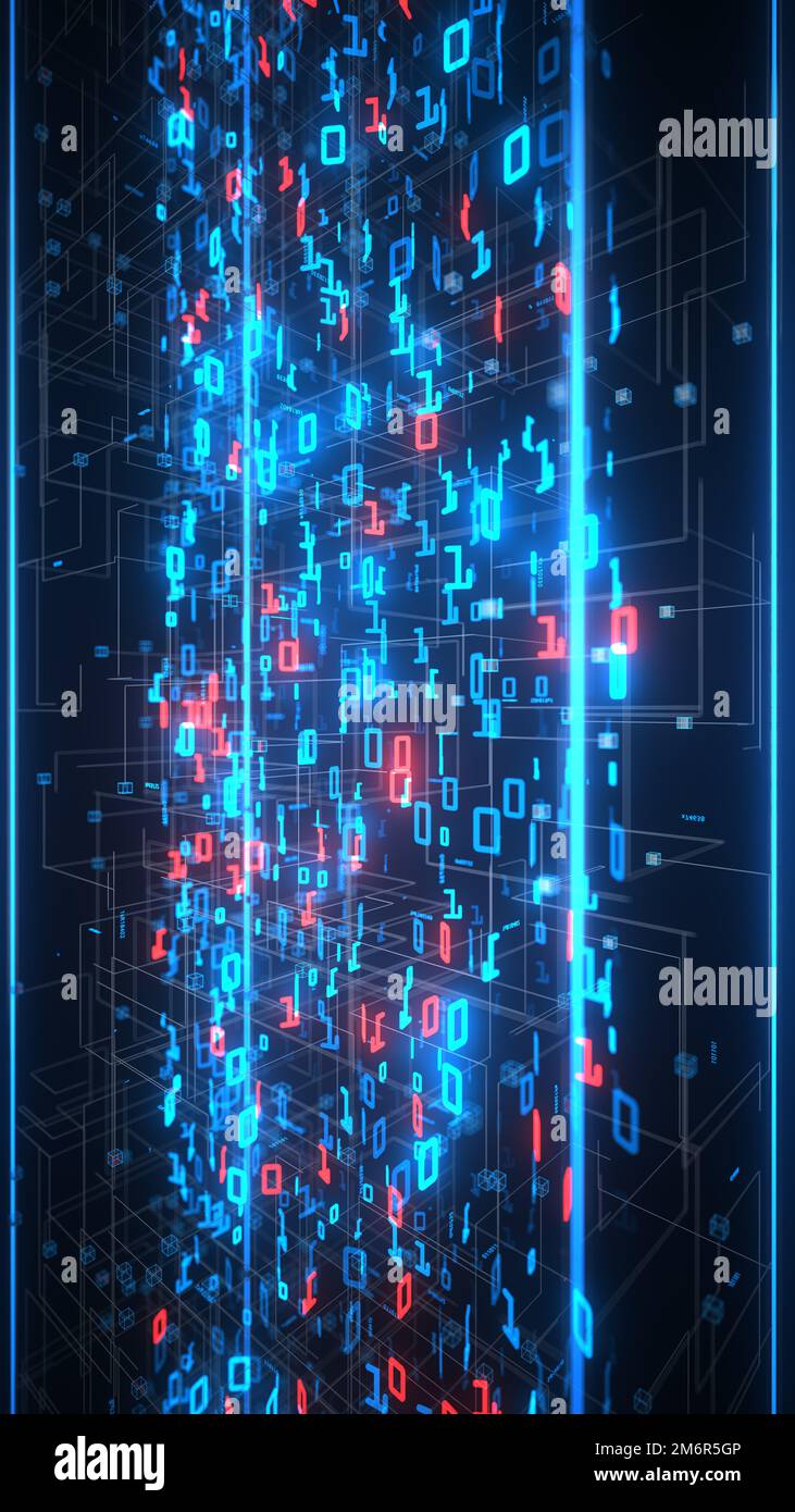 Vertical Data Matrix Stock Photo - Alamy