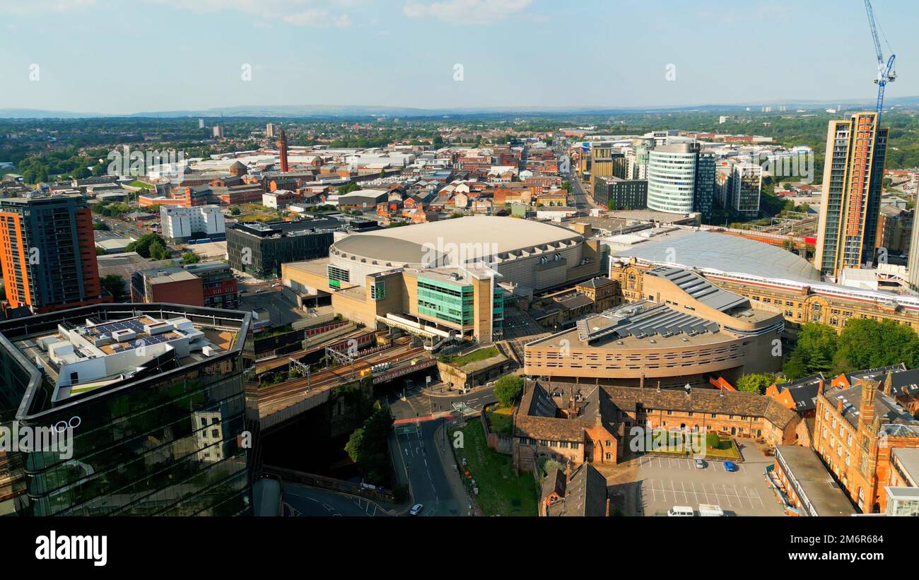 Manchester arena aerial hi-res stock photography and images - Alamy
