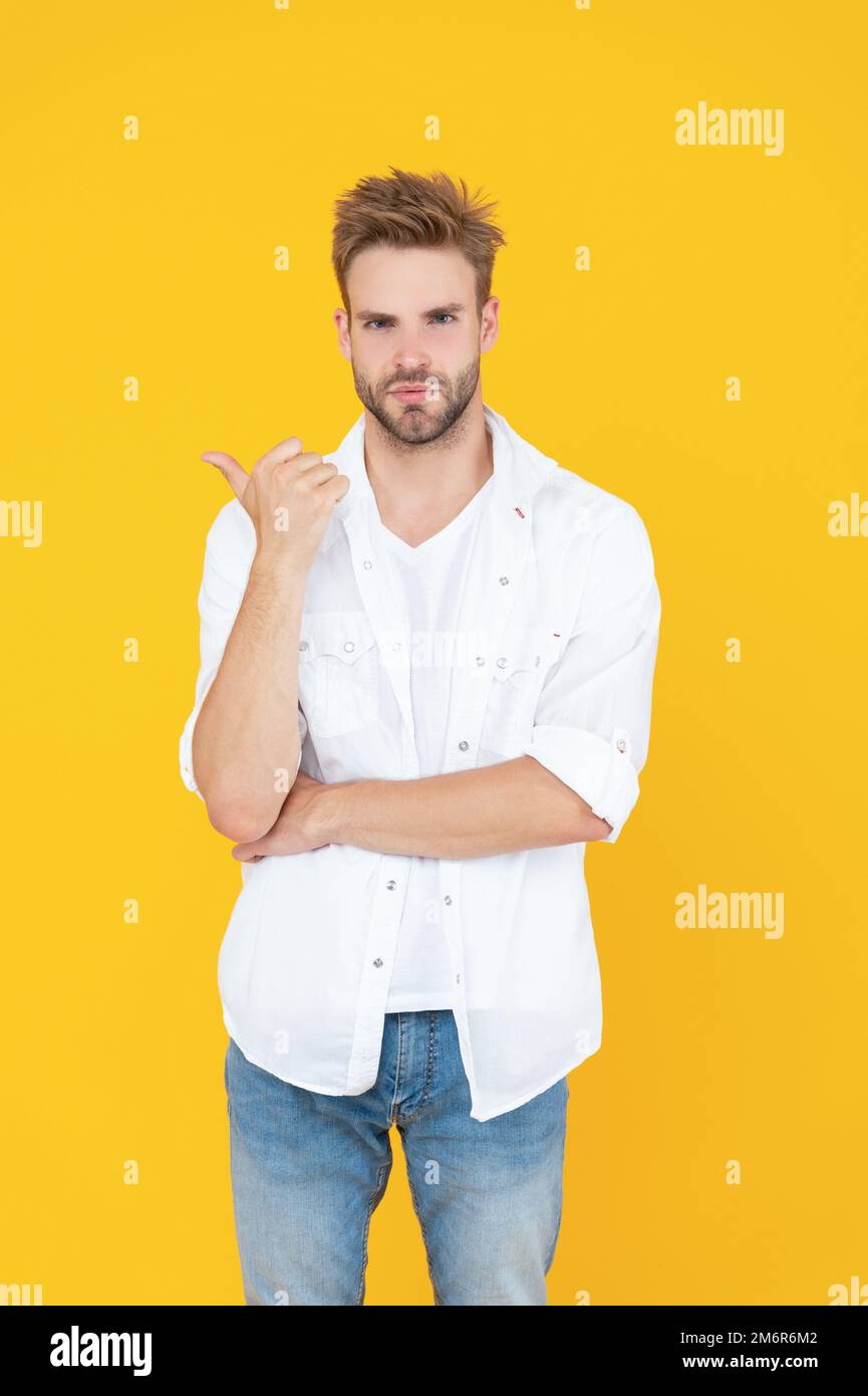 photo of adult handsome man with stubble hair. handsome man with ...