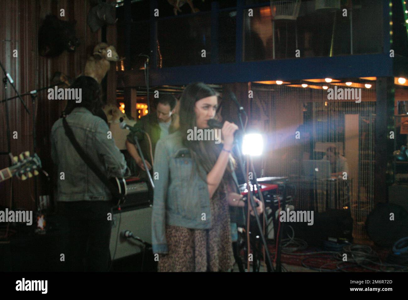 Cults - Madeline Follin and Brian Oblivion film a session in Brooklyn ...
