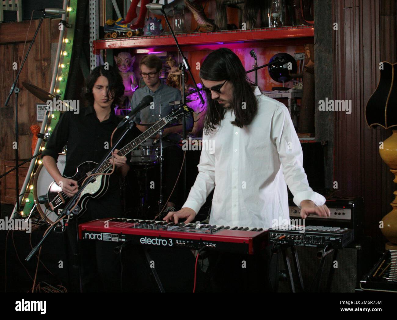 Cults - Madeline Follin and Brian Oblivion film a session in Brooklyn ...