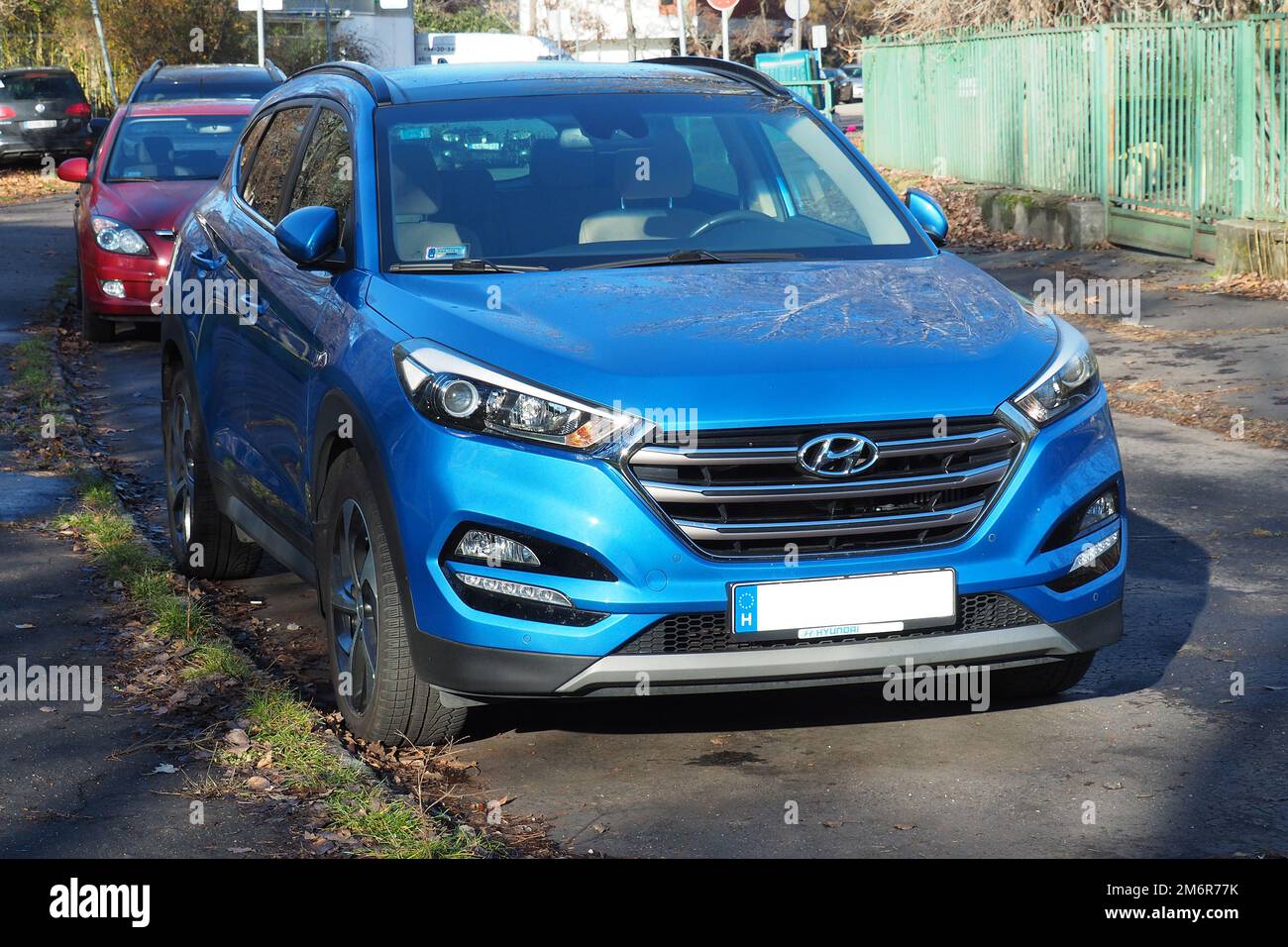 Hyundai Tucson compact crossover SUV car, (South Korean multinational ...