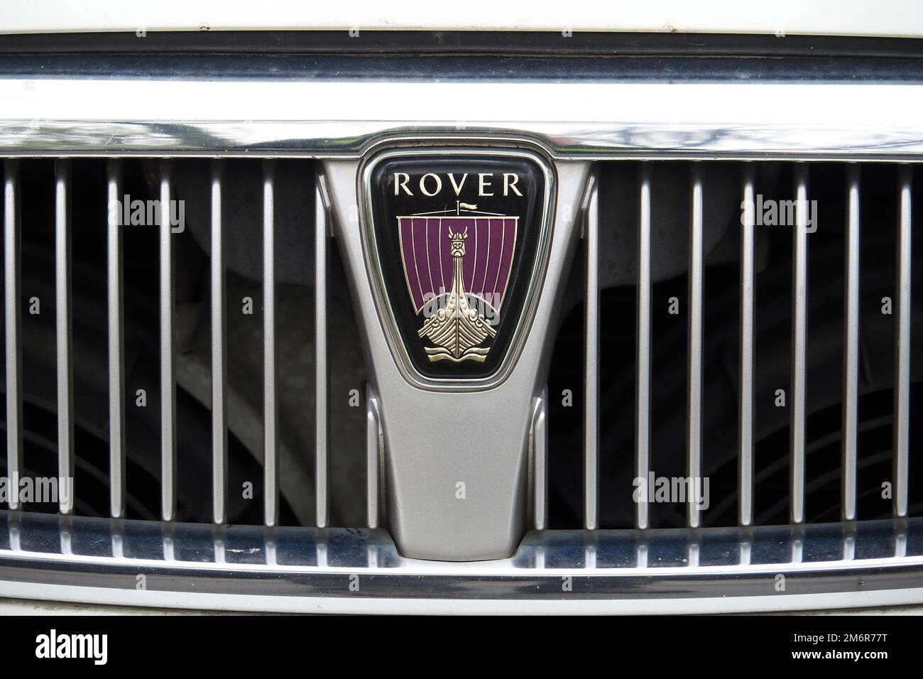 Rover (was a British car manufacturing company) logo on a car, Hungary ...