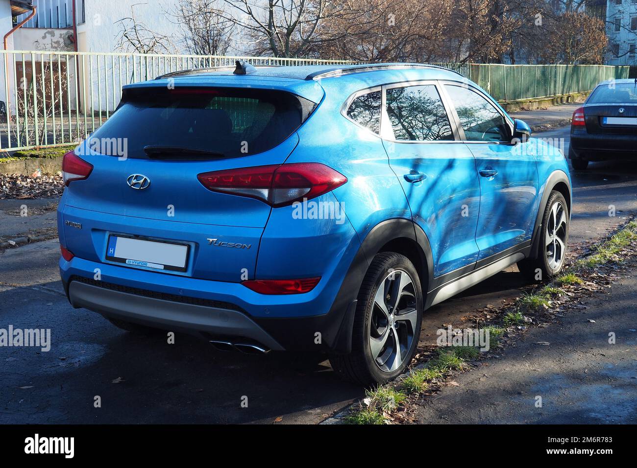 Hyundai Tucson compact crossover SUV car, (South Korean multinational ...