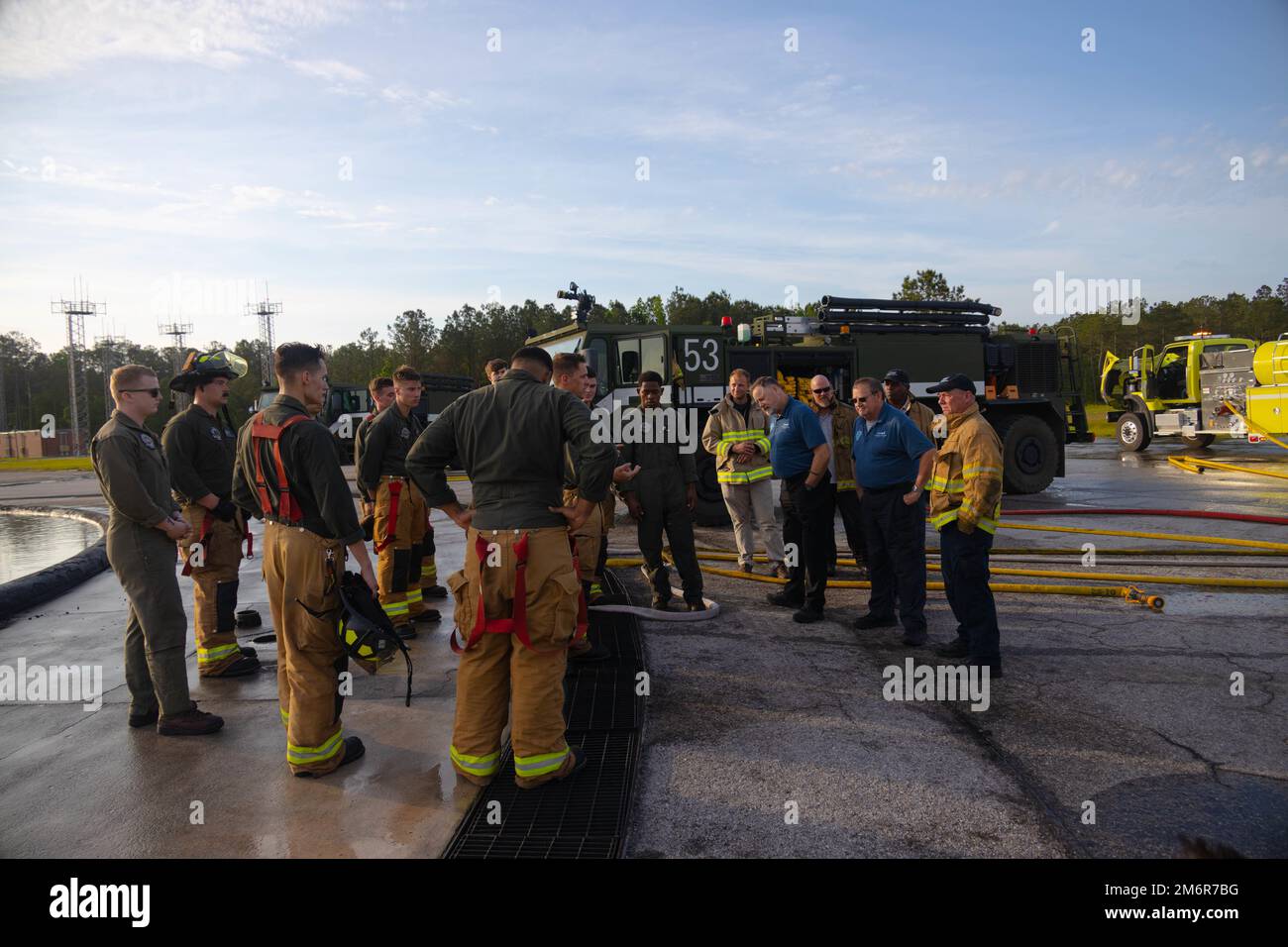 U.S. Marines with Aircraft, Rescue and Firefighting (ARFF ...