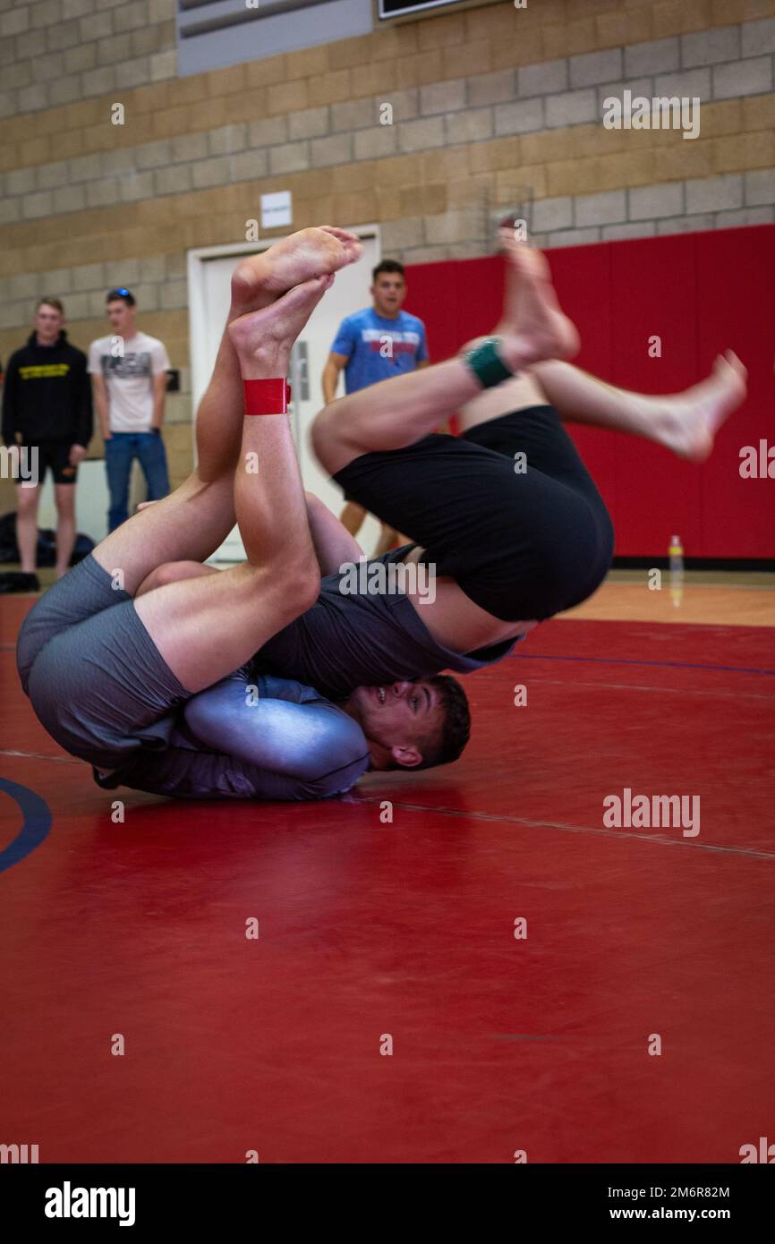 U.S. Marine Lance Cpl. Luke Slater, bottom, a rifleman with Golf ...