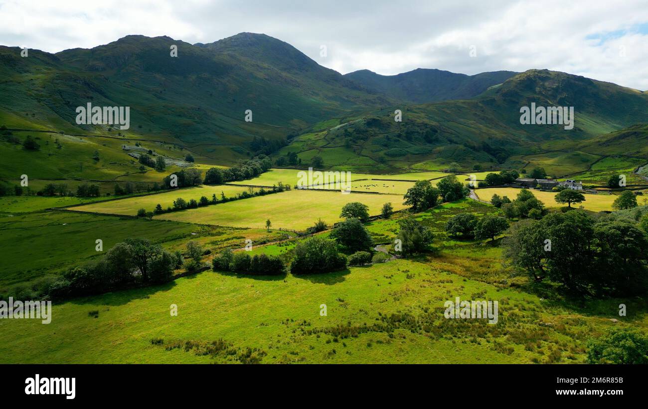 The amazing mountains and valleys at Lake District National Park in ...