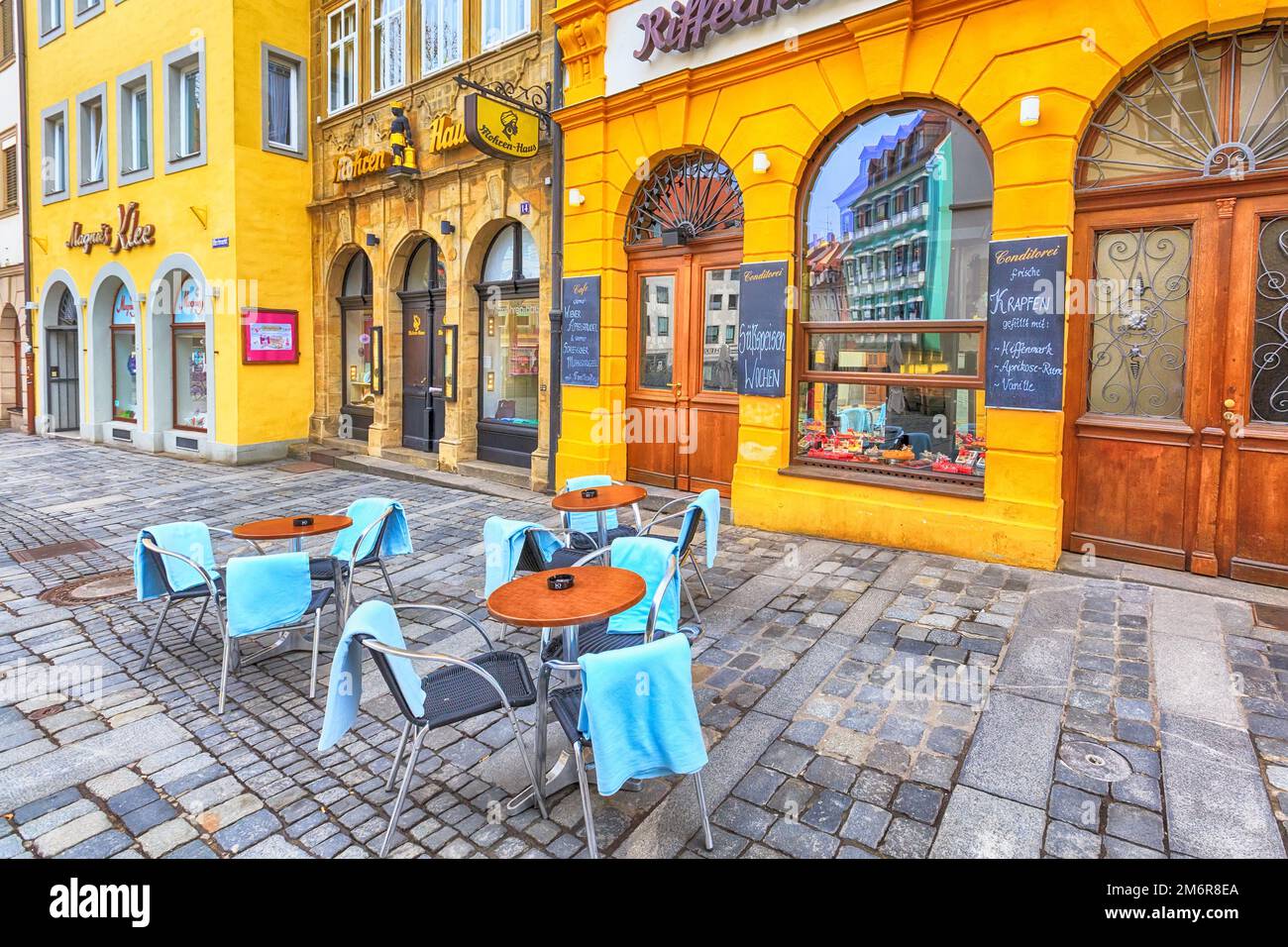 Bamberg street view of historical city in germany Stock Photo - Alamy