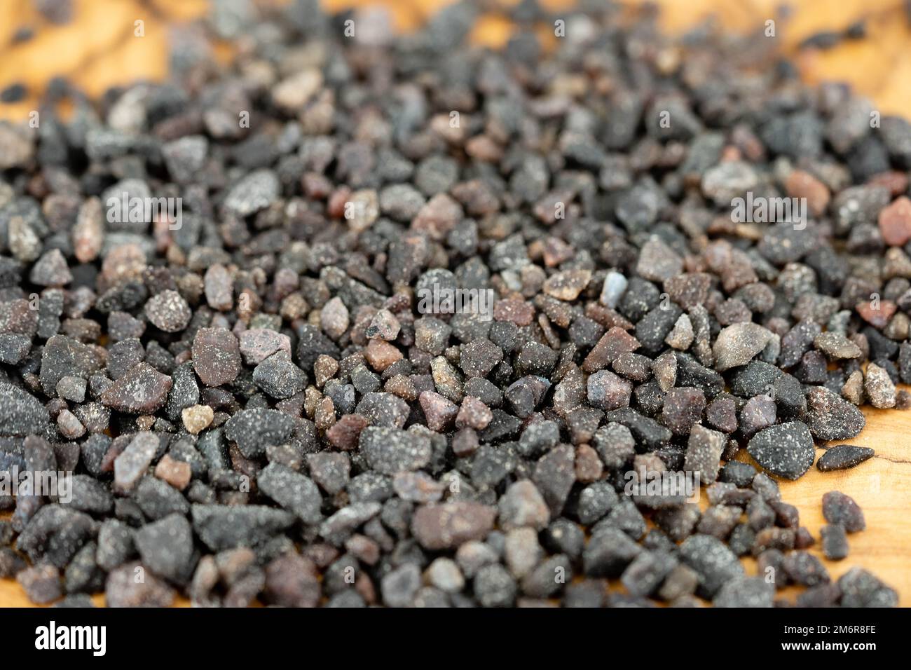 salt crystals on olive wood Stock Photo - Alamy