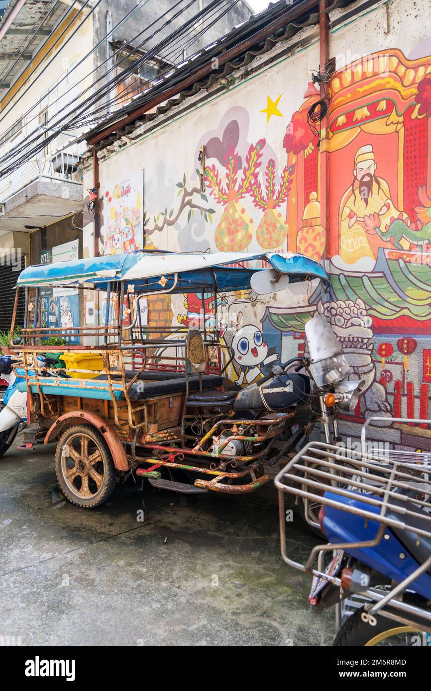 The Talat Noi, Bangkok’s Chinatown area in Bangkok, Thailand Stock ...